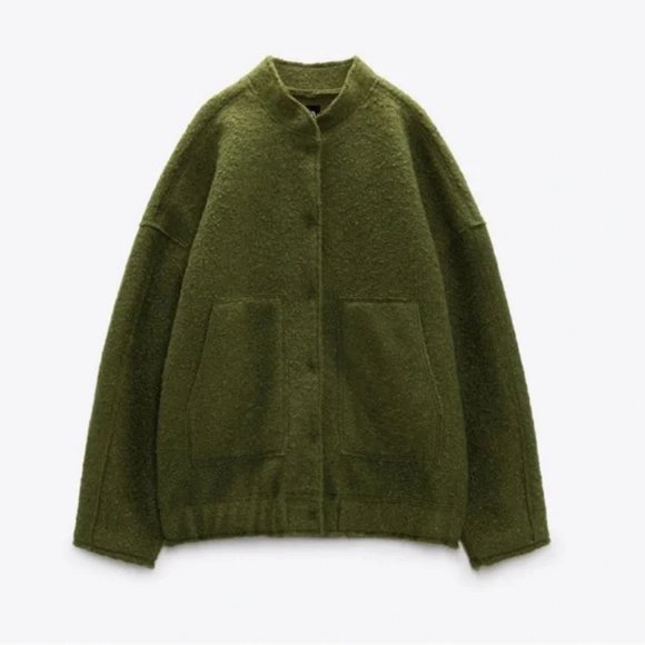Zara | Jackets & Coats | Zara Textured Bomber Jacket | Poshmark